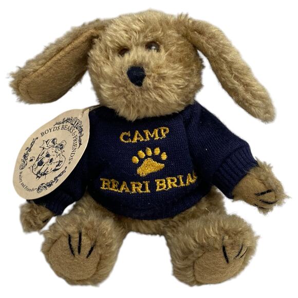 Boyds Bears | Accents | Boyds Bears Indy Puppy Dog Plush Brown Camp ...